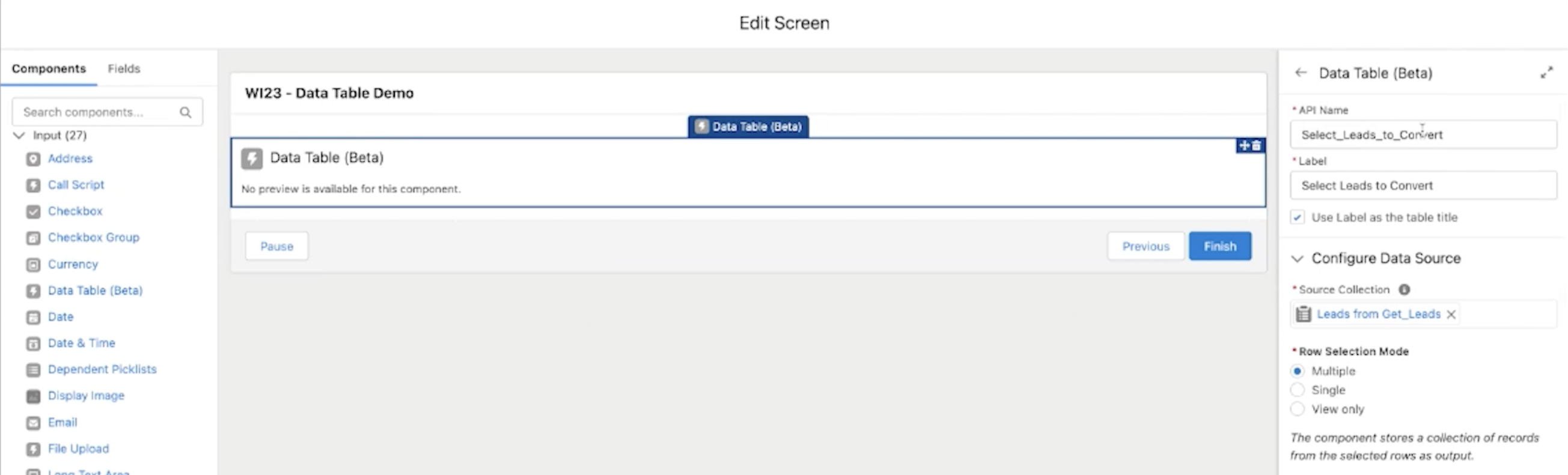 Salesforce数据表流组件:快速概述 - beplay体育极光