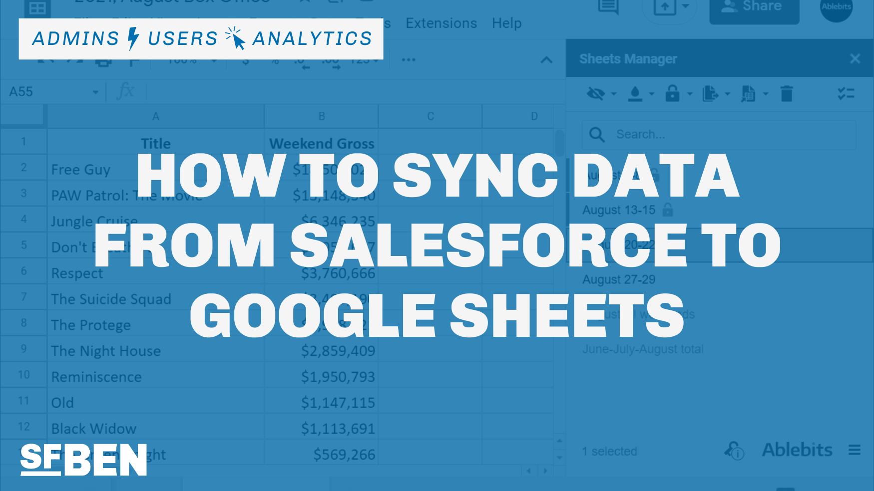 如何同步数据从Salesforce到b谷歌表| Salesforce本 - beplay体育极光
